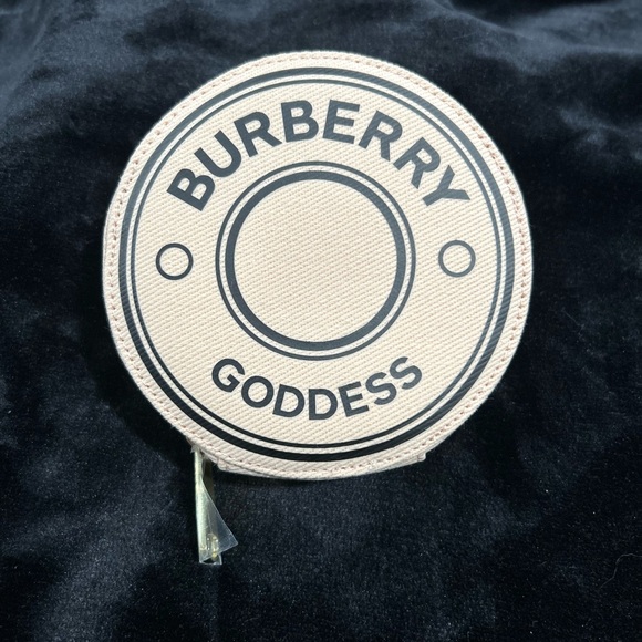 Burberry | Bags | Burberry Beige Round Pouch | Poshmark